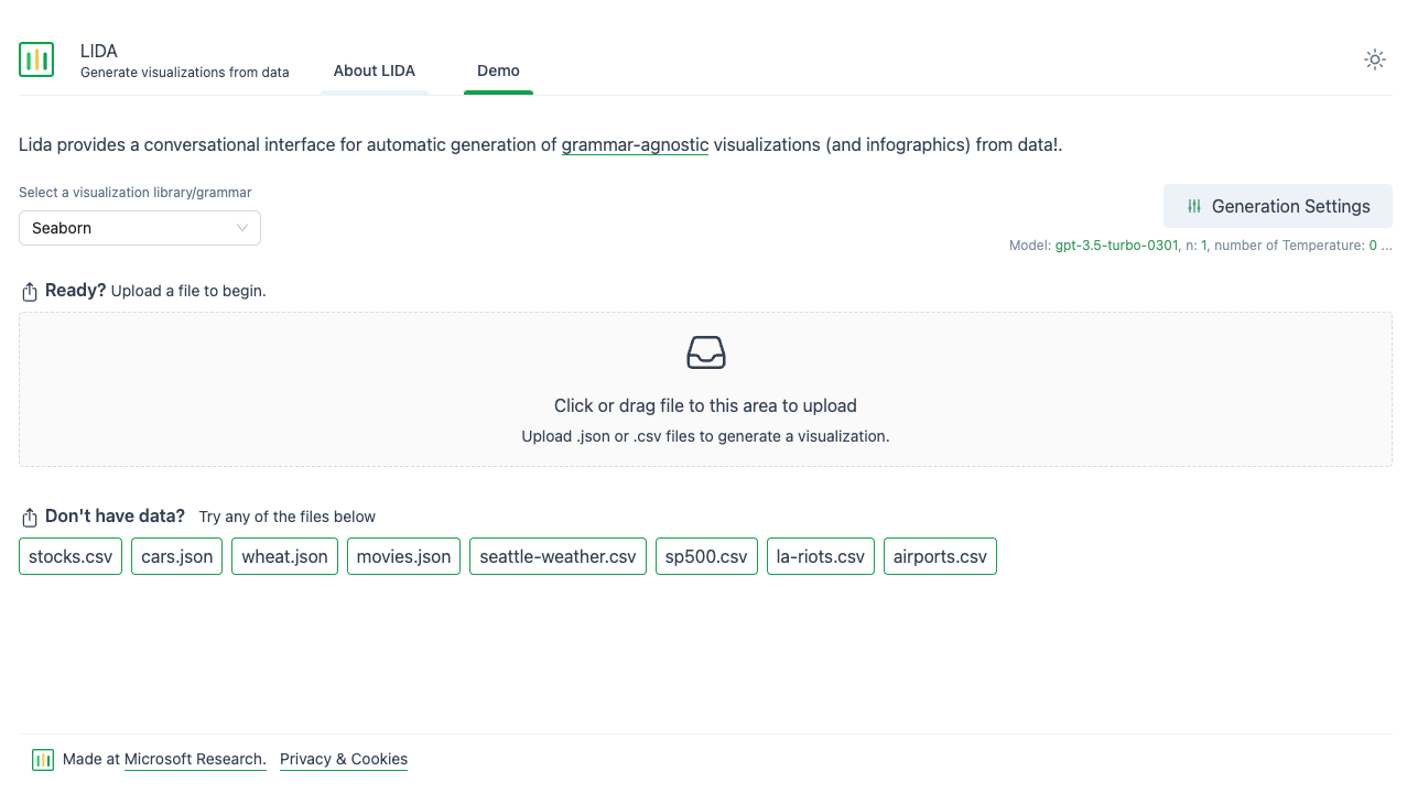 AI Tool Review - Microsoft LIDA for data exploration